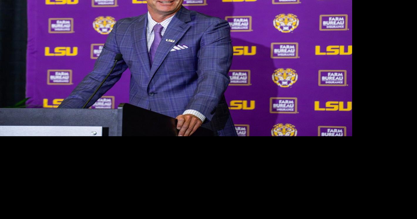 LSU coach Lane Kiffin announces that defensive coordinator Blake Baker ...