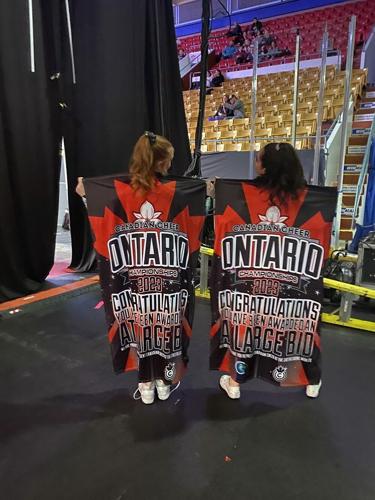 Ancaster Cheer Sport Sharks cheerleaders going to Worlds