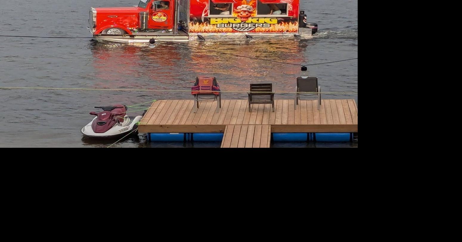 Big Rig the floating burger stand catches eyes at Belwood Lake