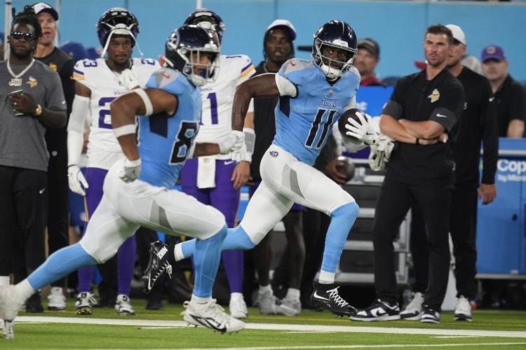Cam Ward's first NFL touchdown will have to wait as Titans beat Vikings ...