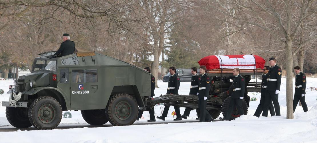 Military pageantry marks service for Sebastian Halmagean