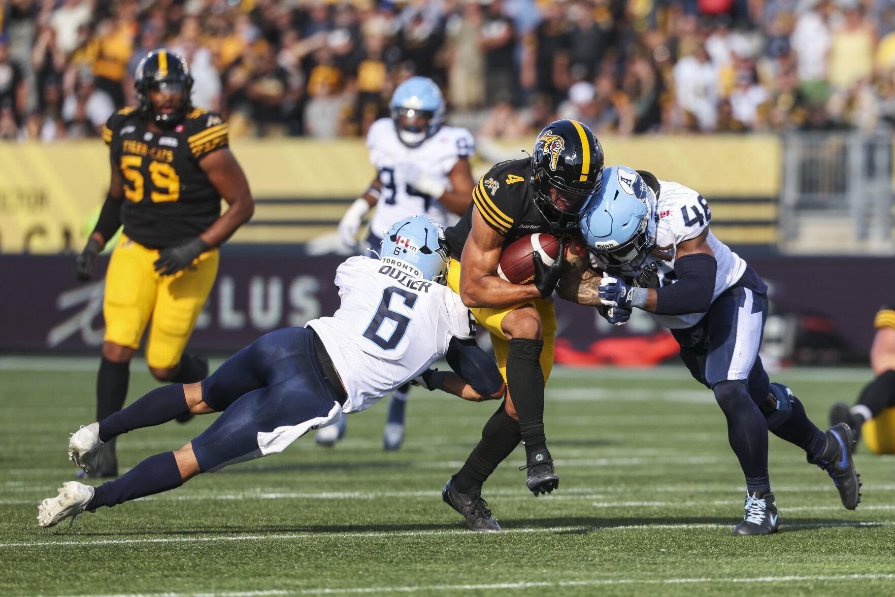 Photos: Ticats fall to Argos in Labour Day Classic