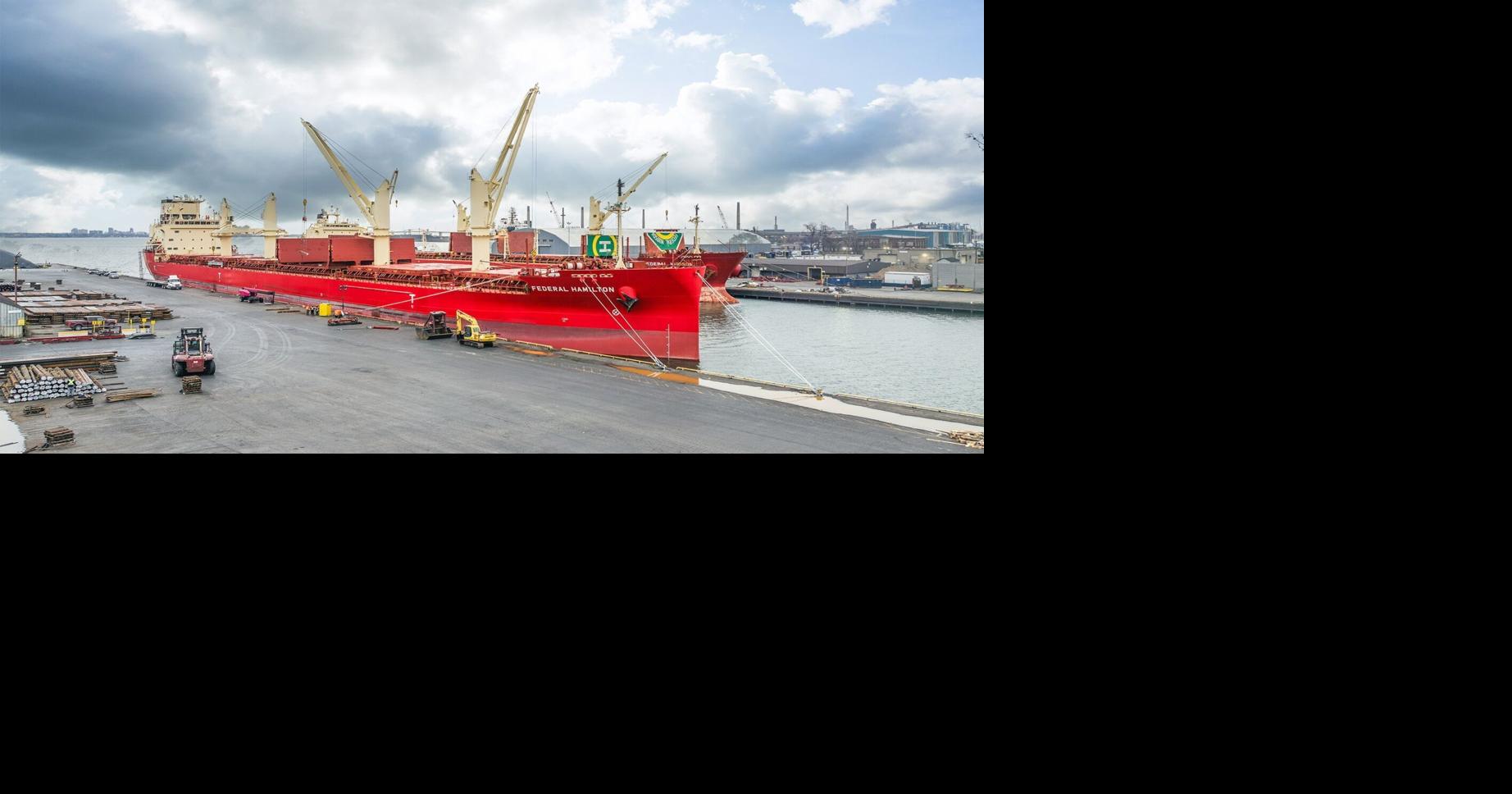 What came in and out of the Port of Hamilton