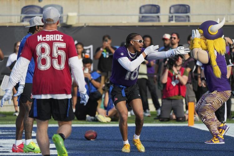 Former LSU receivers score 8 times as the NFC tops the AFC in the Pro Bowl Games again, 76-63