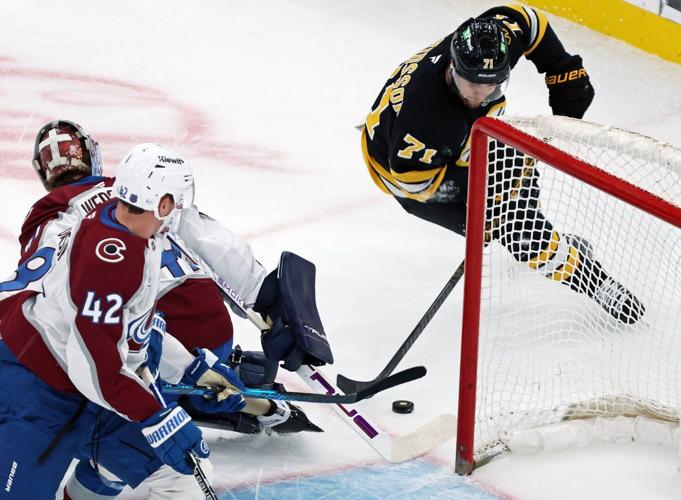 Morgan Geekie's hustle goal helps Bruins beat Avalanche 3-2 to halt 6 ...