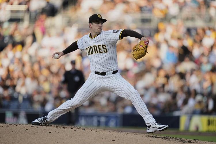 Padres rookie righty Bergert knocked out of game by line drive off his ...