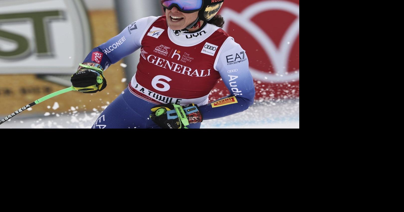 Brignone closes in on overall World Cup title with super-G victory near ...