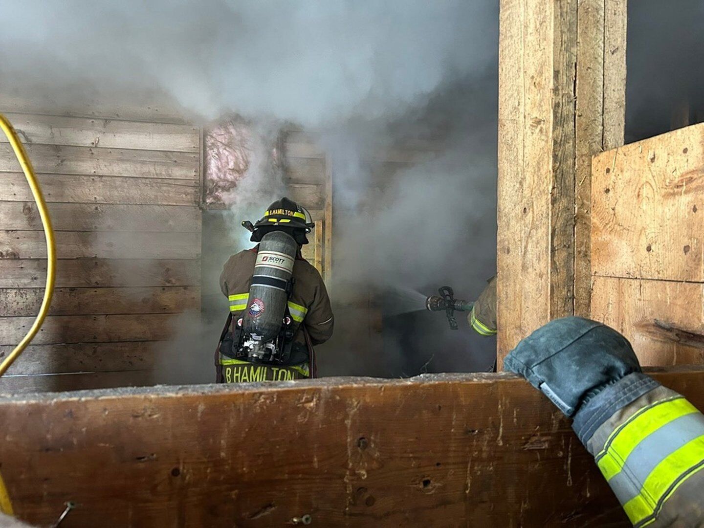 Stubborn barn fire forces evacuation of cows, newborn calves near Nipawin