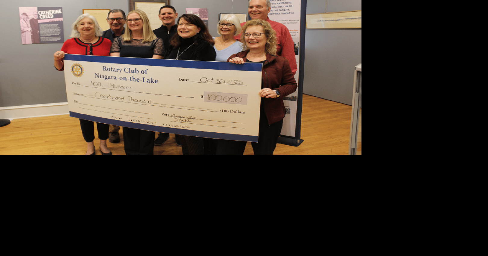 Rotary Club gives a $100K boost to the NOTL Museum’s expansion plans