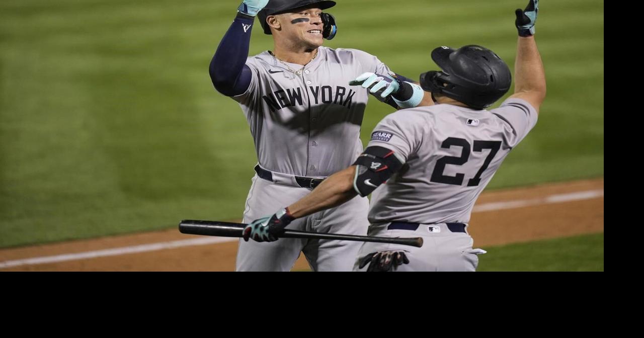 Judge hits major league-leading 54th homer, Stanton, Volpe also connect ...