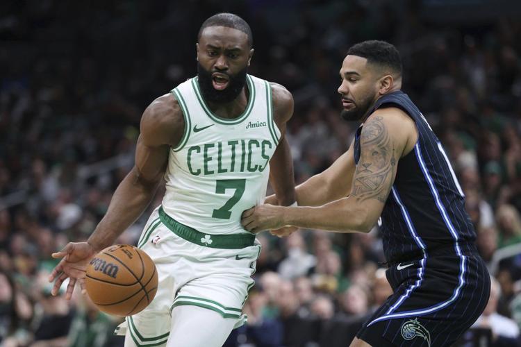 Derrick White scores 30, Tatum stays in game after fall and Celtics ...