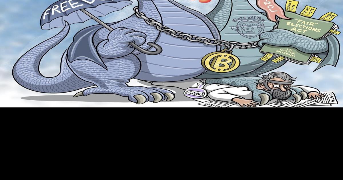 Editorial cartoon on Pierre Poilievre