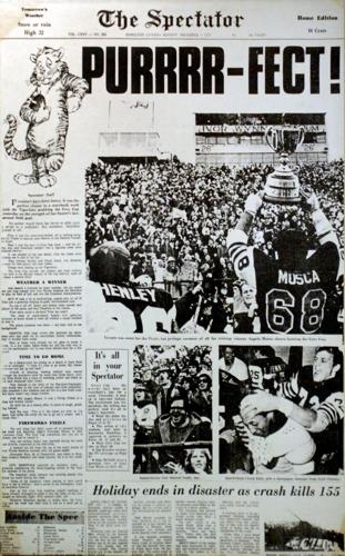 Hamilton Tiger-Cats host, then hoist the Grey Cup