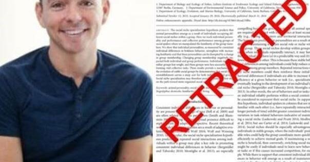 Mac researcher Jonathan Pruitt has third scientific paper retracted