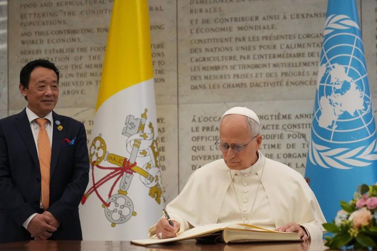 Pope denounces use of hunger as weapon of war as he urges world leaders ...