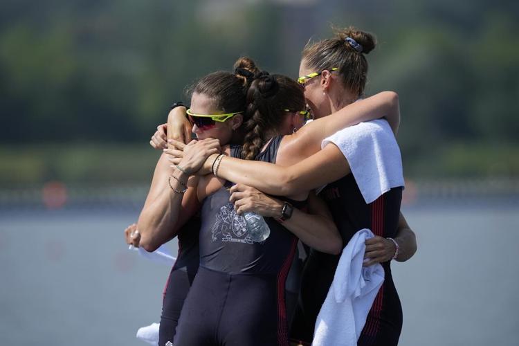 Three moms win rowing medals at Paris Olympics and celebrate their ...
