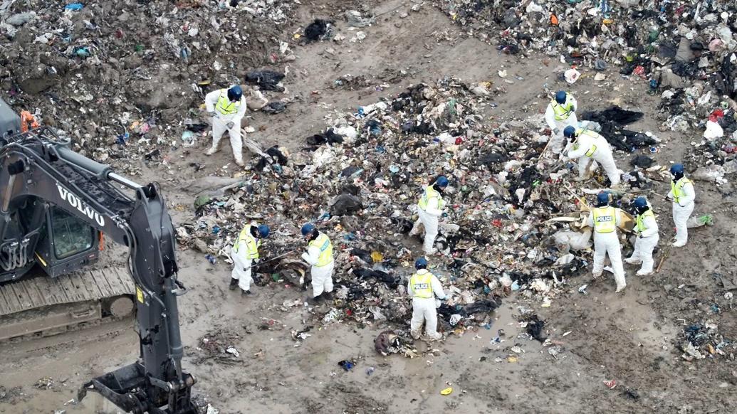 Still no sign of missing woman as landfill search continues