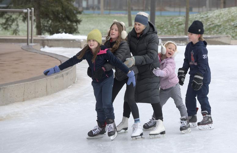 A holiday break skate in Dundas
