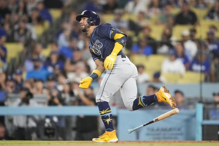 Caballero's 2-run homer off Kelly in the 10th lifts Rays over Dodgers 9-8