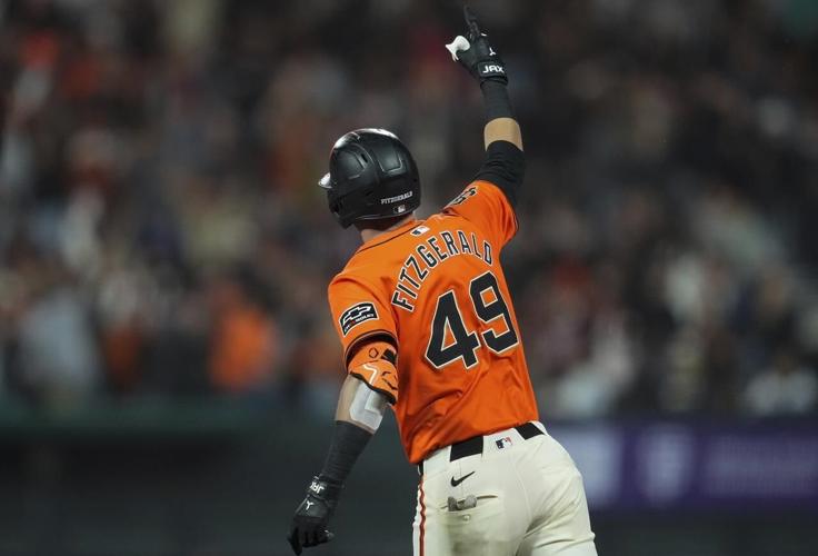 Fitzgerald hits 2 home runs, Harrison strikes out 11 and Giants beat ...