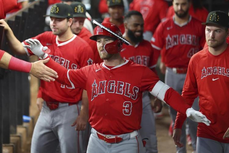 Rangers outlast Angels 3-2 in 13 innings when Lowe gets hit by pitch