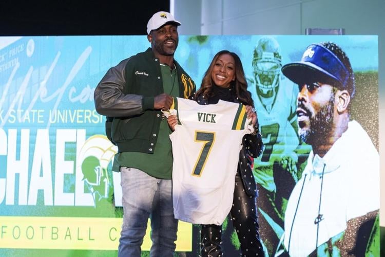 Former NFL great Michael Vick introduced as Norfolk State’s football coach