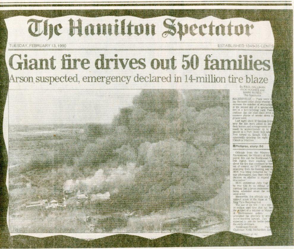 Looking back at the Hagersville tire fire 35 years later