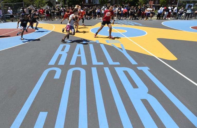 Woodlands Park ‘Rally Court’ gets celebrity tryout ahead of Arkells concert
