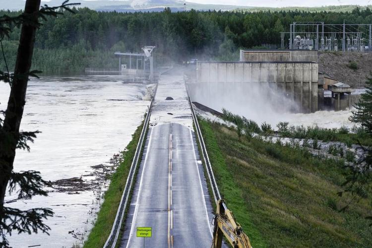 Dam in Norway partially bursts after days of heavy rain, flooding and ...