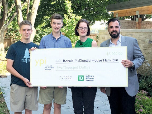 Dundas Valley Secondary School students donate to Ronald McDonald House