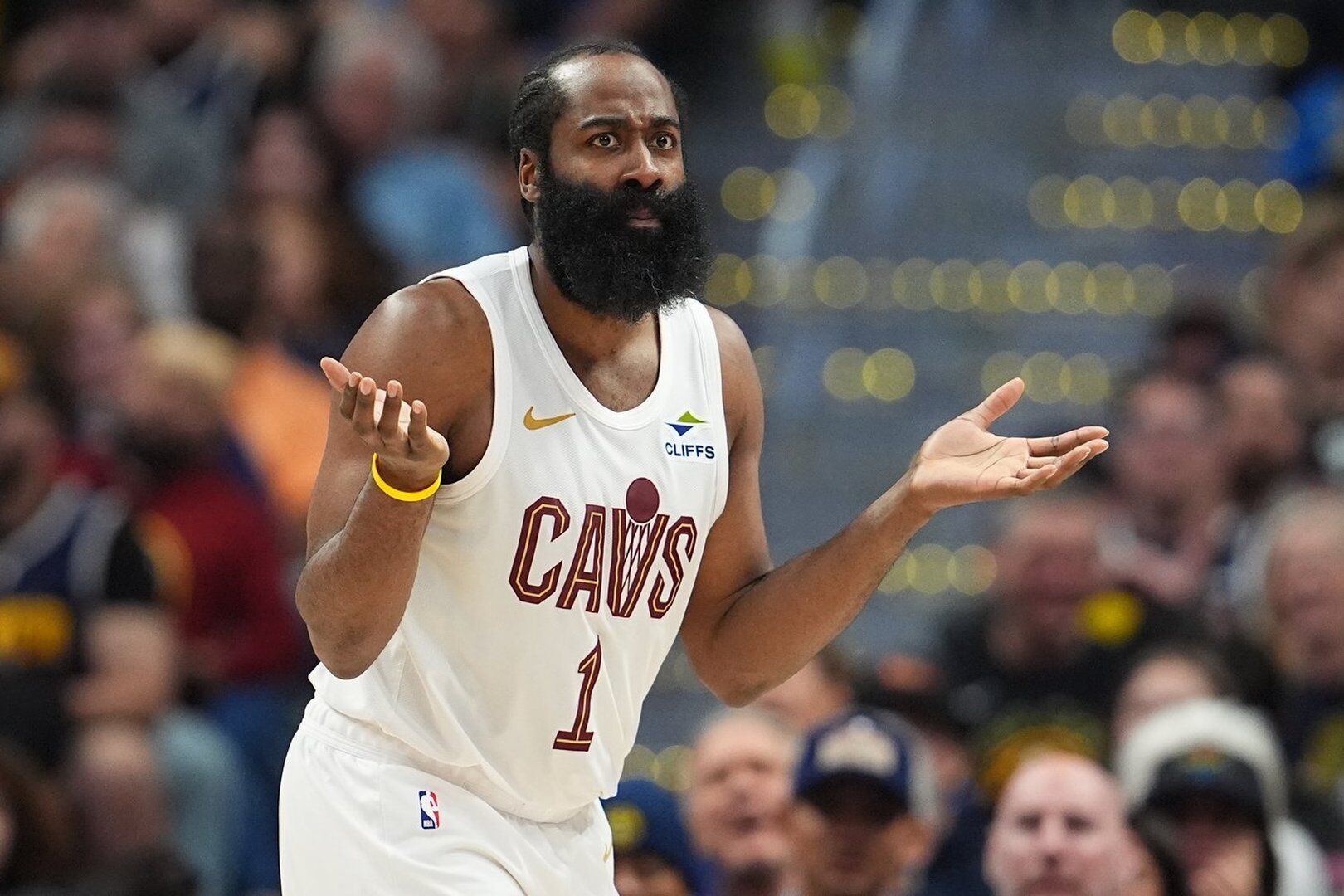 Cavaliers finally get a full practice with James Harden coming out of ...