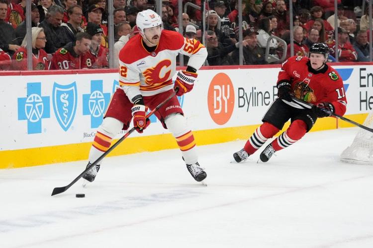 Connor Bedard scores 3 times as Blackhawks smother Flames 5-2