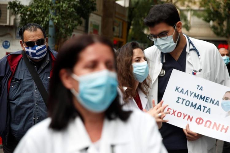Greek hospital staff demand hirings as cases, deaths spike