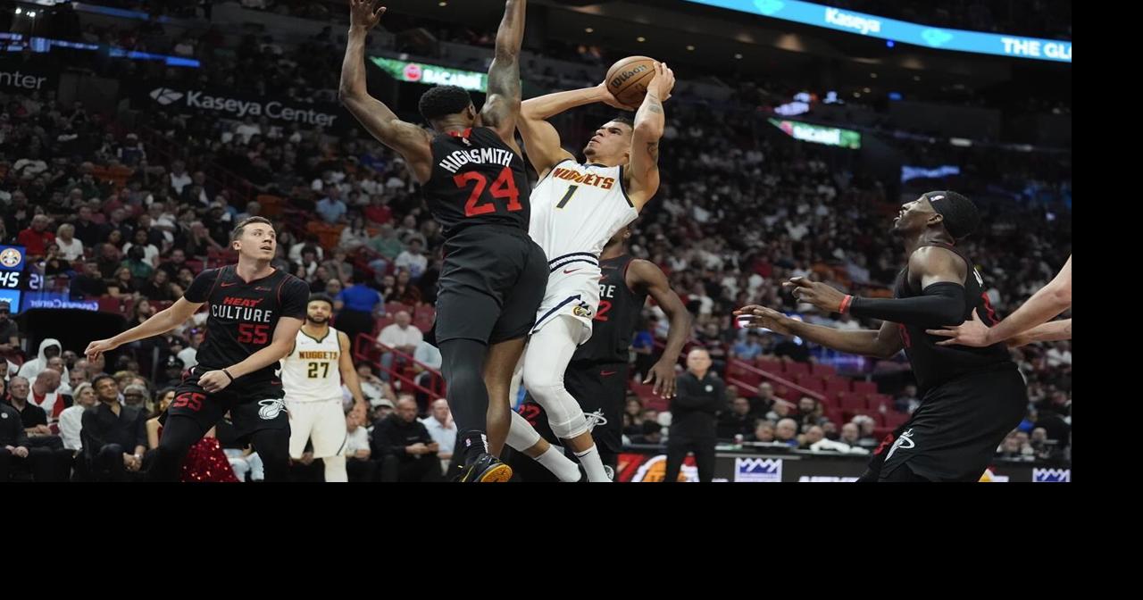 Denver beats Miami 100-88 in an NBA Finals rematch and moves atop the ...