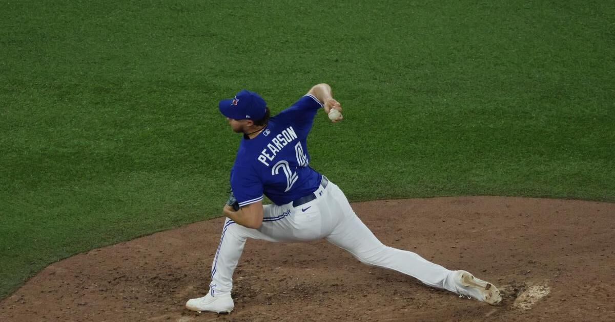 Nate Pearson, Kevin Pillar and broadcaster Suzyn Waldman