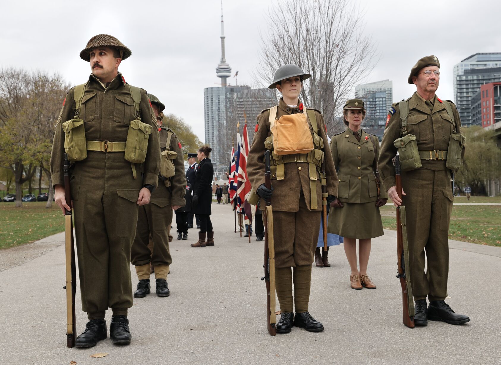Olivia Chow marks Remembrance Day at Old City Hall
