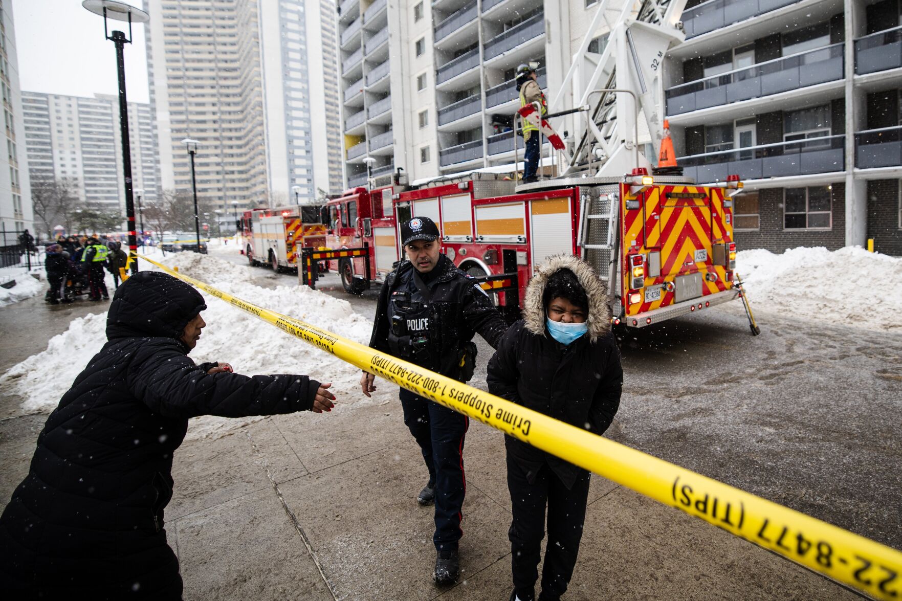 Multiple people hurt after three-alarm St. James Town fire