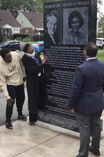 Monument honoring slain civil rights activist Viola Liuzzo and friend ...