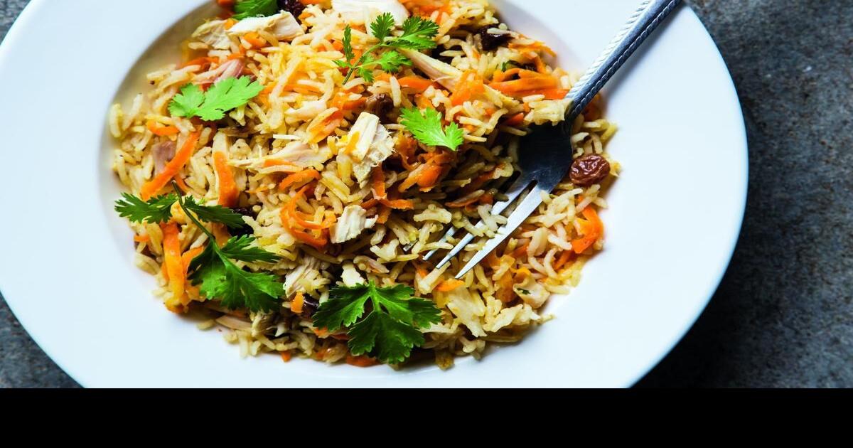 This Indian-spiced turkey pilaf is a great alternative to traditional ...