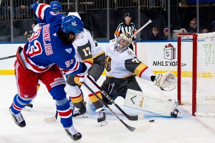 Eichel scores late in OT as Golden Knights beat Rangers 3-2