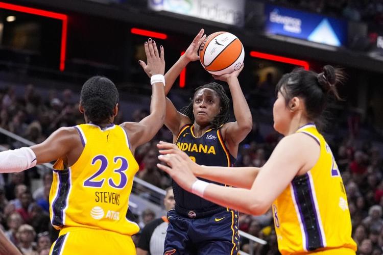 Caitlin Clark makes her 100th 3, finishes with triple-double as Fever beat Sparks 93-86