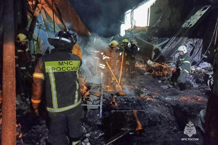 A fire at a Russian industrial plant kills 11 and injures 130