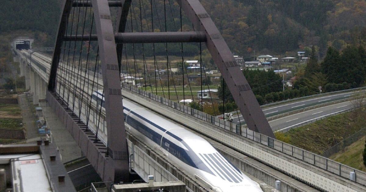 Japanese magnetic-levitation train sets speed record of 589 km/h