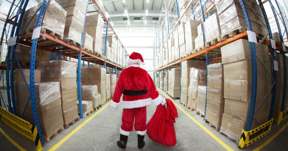Lean but not mean Santa Claus