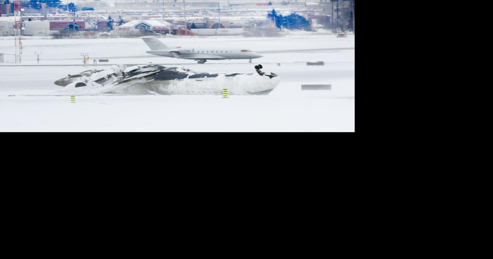 Watch the Toronto Pearson plane crash unfold on video