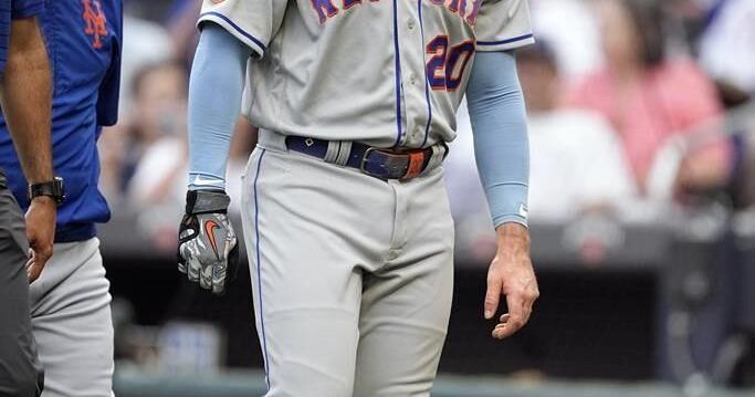 Mets slugger Pete Alonso returns to New York for tests on sore left wrist