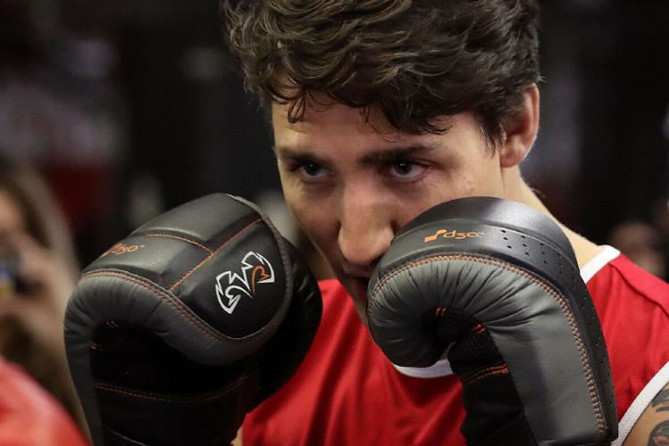 Justin Trudeau in New York City for Q&A — and boxing