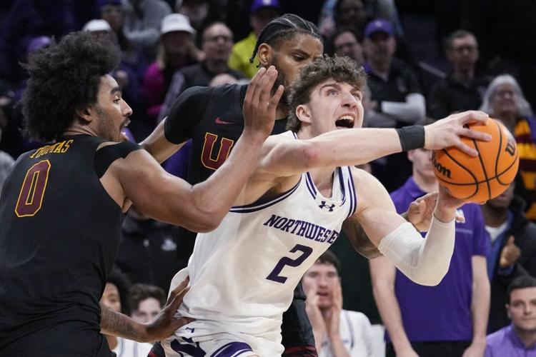 Northwestern uses Martinelli's last second heroics to stave off USC 77-75