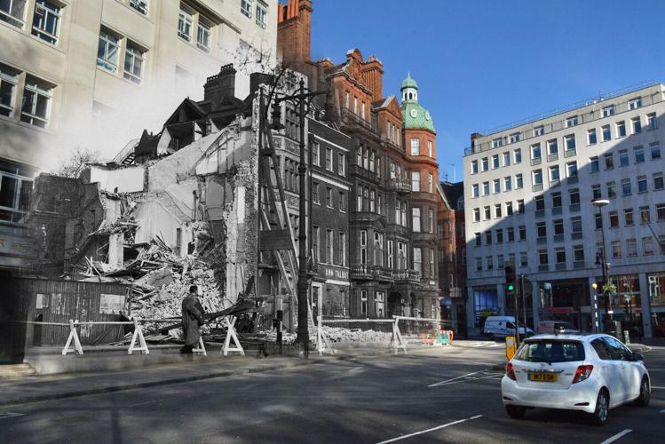 What scenes from the London Blitz look like now