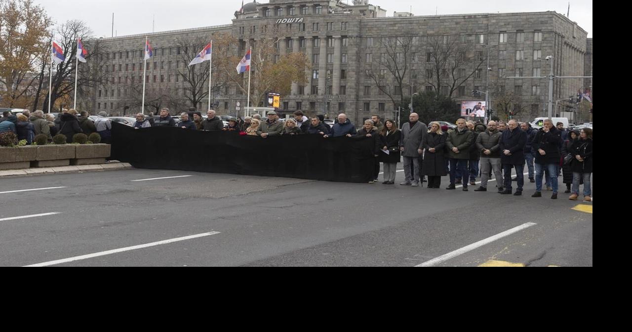 Protesters in Serbia hold 15-minute blockade for 15 victims of roof ...